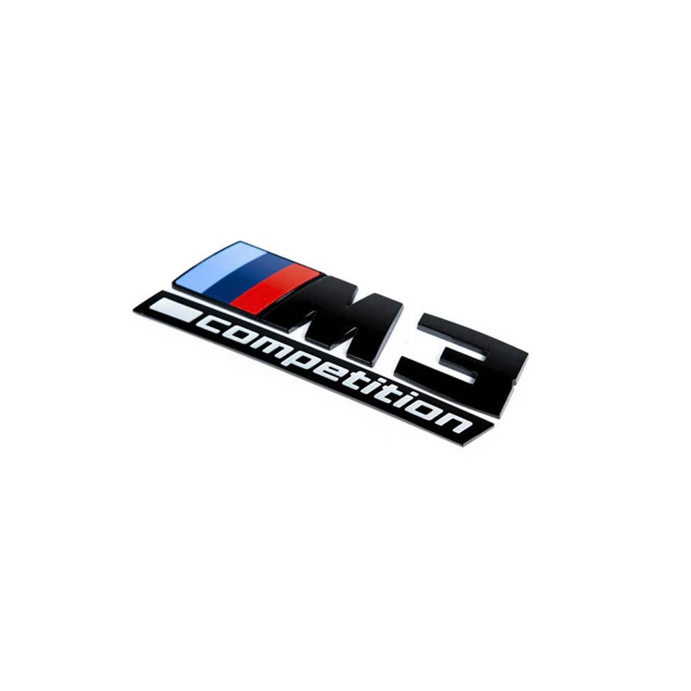 M3 COMPETITION BLACK BADGE TRUNK EMBLEM - BMW M3 F80 G80 – CARBONHAUS